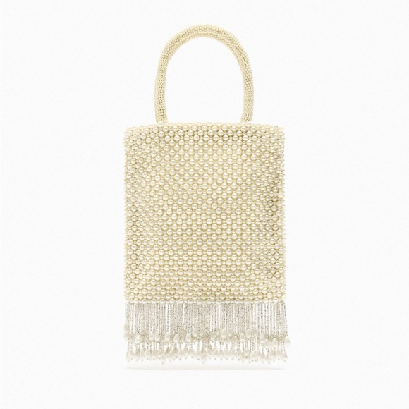 Zara | Bags | Zara Pearl Mini Tote Bag | Poshmark
